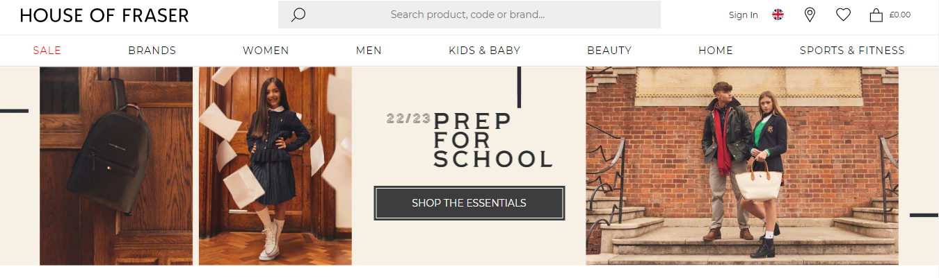 House of Fraser Review - luxury clothing, shoes and accessories - DiziMedia